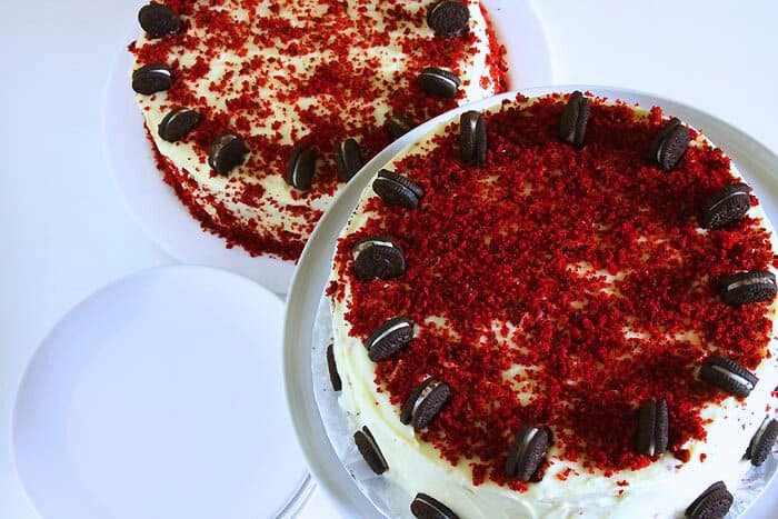 Red Velvet Oreo Cake Recipe I Eggless Cooking