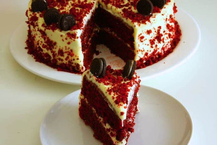 Red Velvet Oreo Cake Recipe I Eggless Cooking