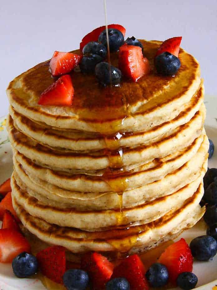 The BEST Eggless Pancakes Recipe Ever! | Pancakes without Eggs