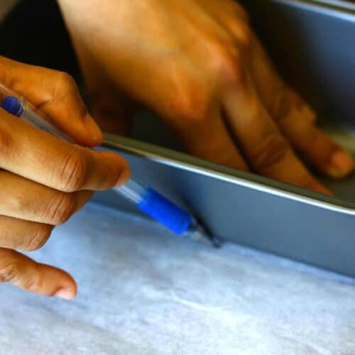 How To Line A Pan With Parchment Paper? | Eggless Cooking