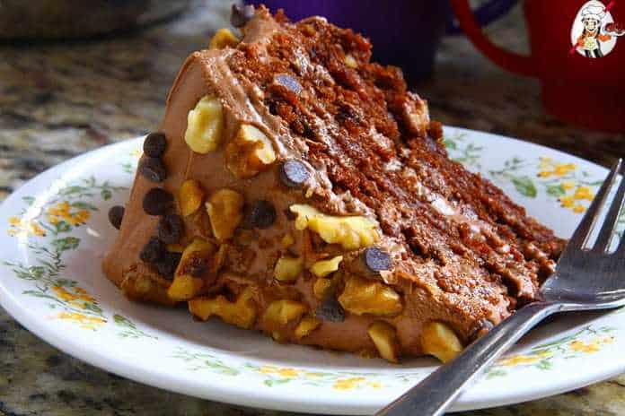 The BEST Eggless Chocolate Carrot Cake Recipe