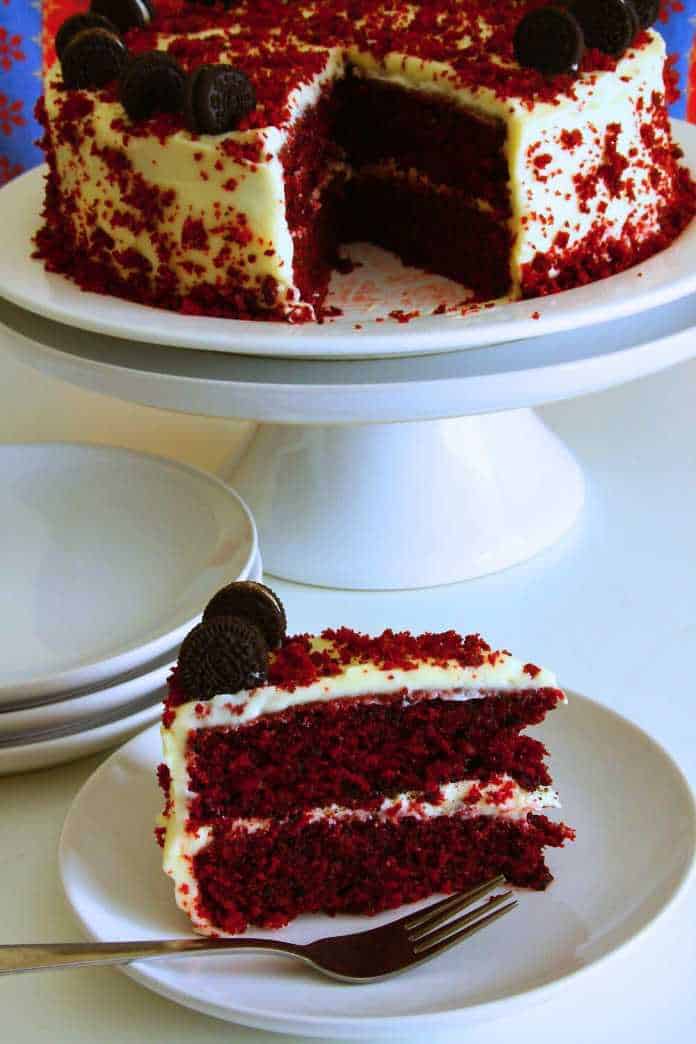Red Velvet Oreo Cake Recipe I Eggless Cooking