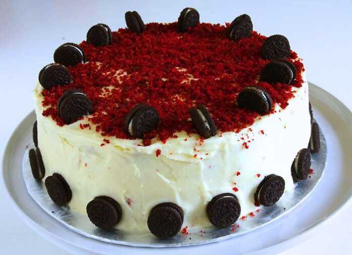 Red Velvet Oreo Cake Recipe I Eggless Cooking