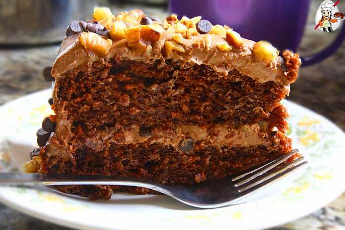 The BEST Eggless Chocolate Carrot Cake Recipe