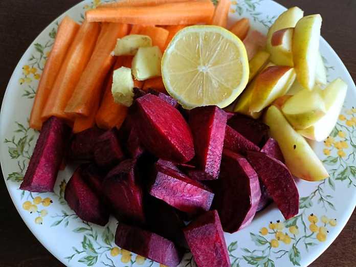 ABC Juice Recipe | Apple, Beet and Carrot Juice | Eggless Cooking