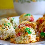 Coconut Macaroon Cookies Recipe | Eggless Cooking