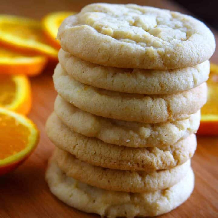 Simple Orange Cookies - Madhuram's Eggless Cooking
