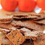 Whole Wheat Sesame Crackers Recipe | Eggless Cooking